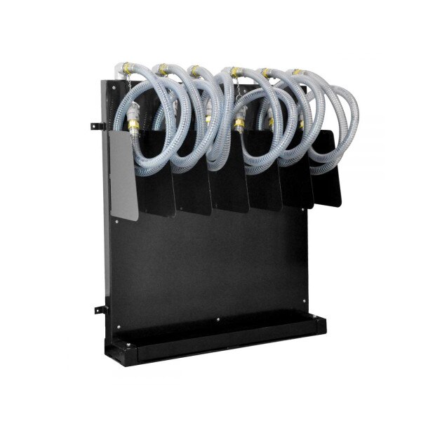 OilSafe Wall Mount Suction Hose Rack, 6 Hose | ForFluids