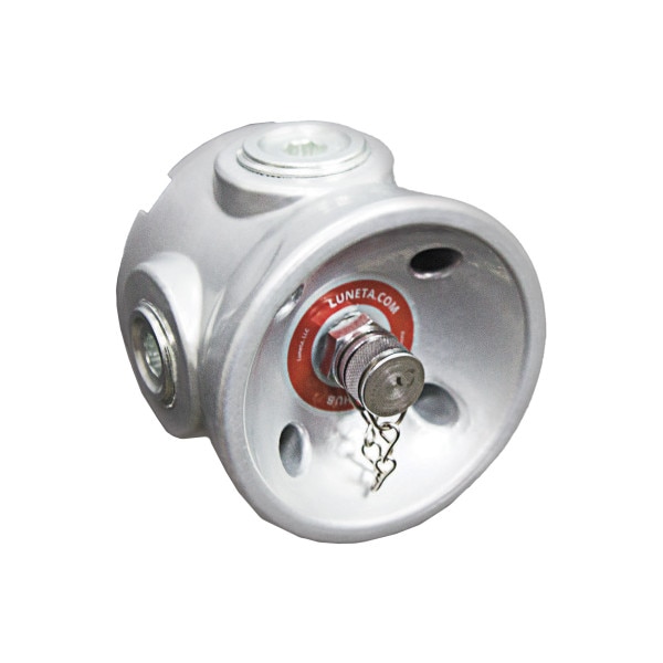 Luneta Hub Kit with 1" NPT threads, 4 Steel Plugs, High Flow Sample ...